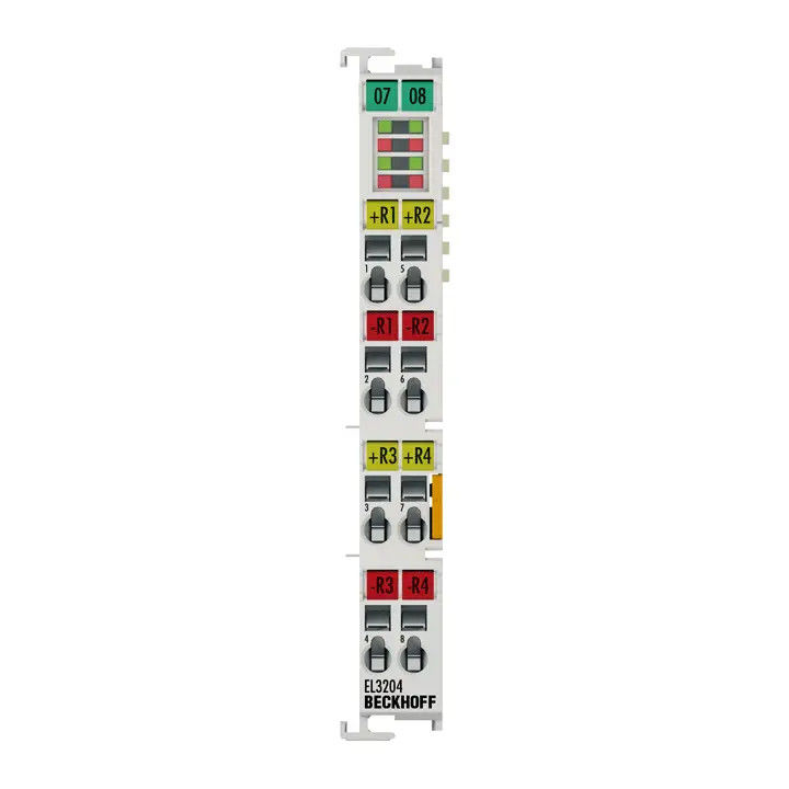 Beckhoff EL3204 | EtherCAT Terminal, 4-channel analog input, temperature, RTD (Pt100), 16 bit