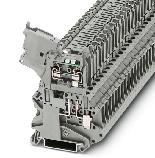 Phoenix Contact UT 4-HESILED 24 (5X20) GY - Fuse modular terminal block ...
