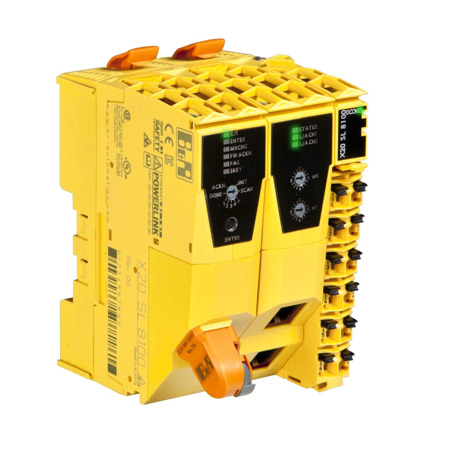 X20SL8100 B&R PLC Module with POWERLINK Interfaces